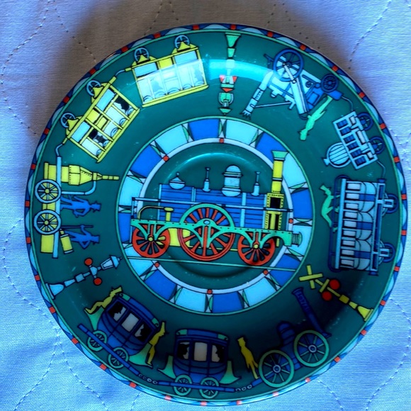 Bopla! | Dining | Bopla 6 Saucer Made In Switzerland Locomotive Railway ...